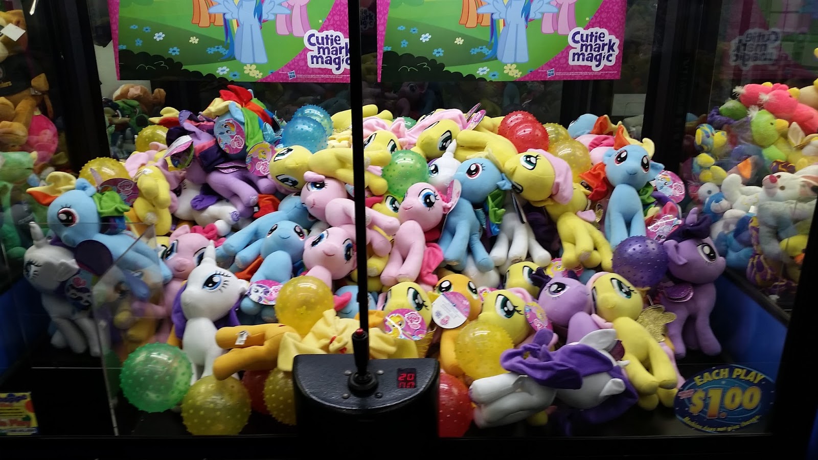 Equestria Daily - MLP Stuff!: More Claw Machines Being Taken Over by Ponies