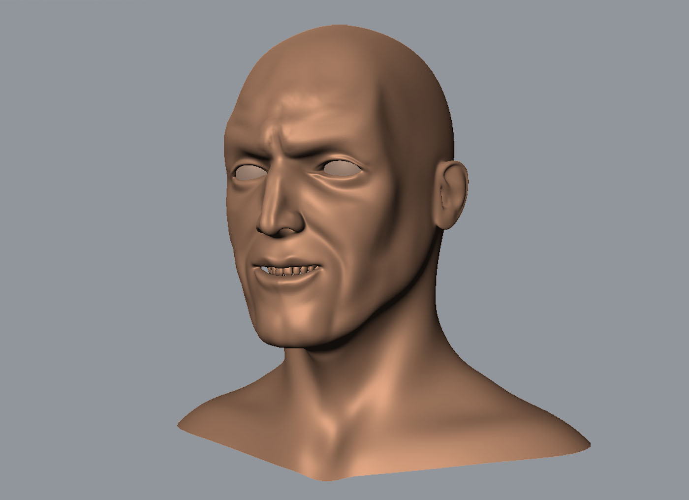 Edward Platt III 3D Art: Character Head Model 1