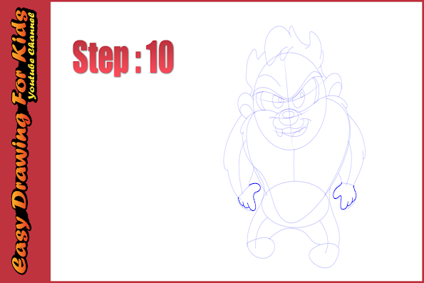How to Draw Baby Taz from Baby Looney Tunes | Drawing Course for Beginners