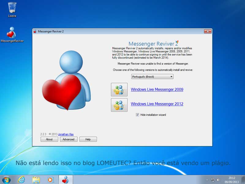 Como voltar a usar o Windows Live Messenger (MSN) | Lomeutec ...