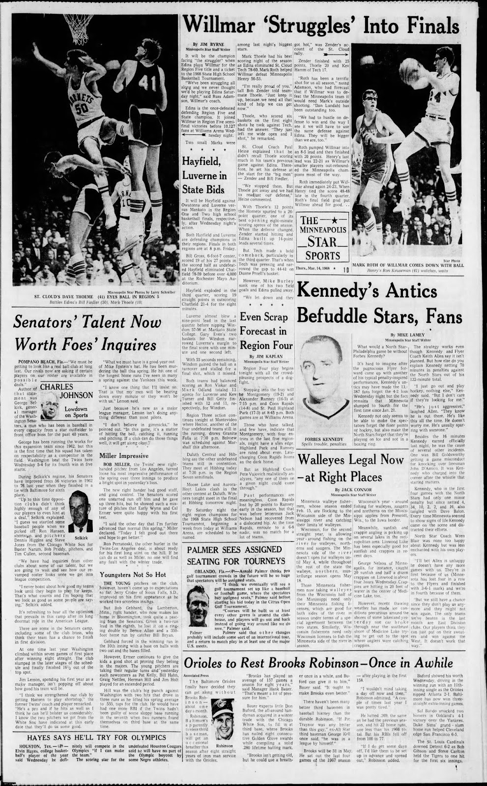 EDINA BASKETBALL STATE CHAMPS1966,67,68: 1968