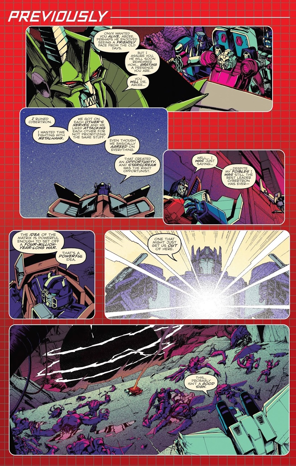 Weird Science DC Comics: Optimus Prime #21 Review