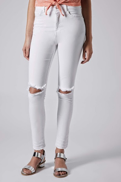 E L L E N J A N E: DIY White ripped jeans