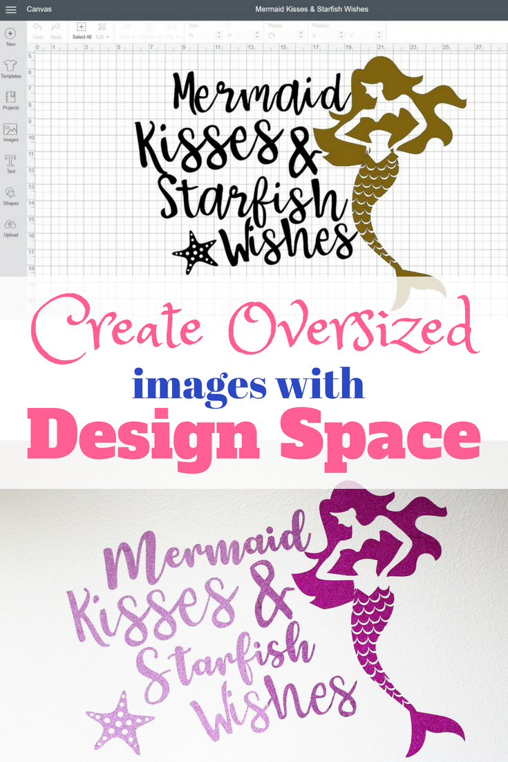 How to Create Oversized Projects in Design Space | Sew Simple Home