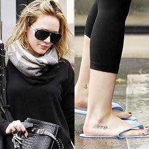Trends Tattoo Collection: Hilary Duff tattoos