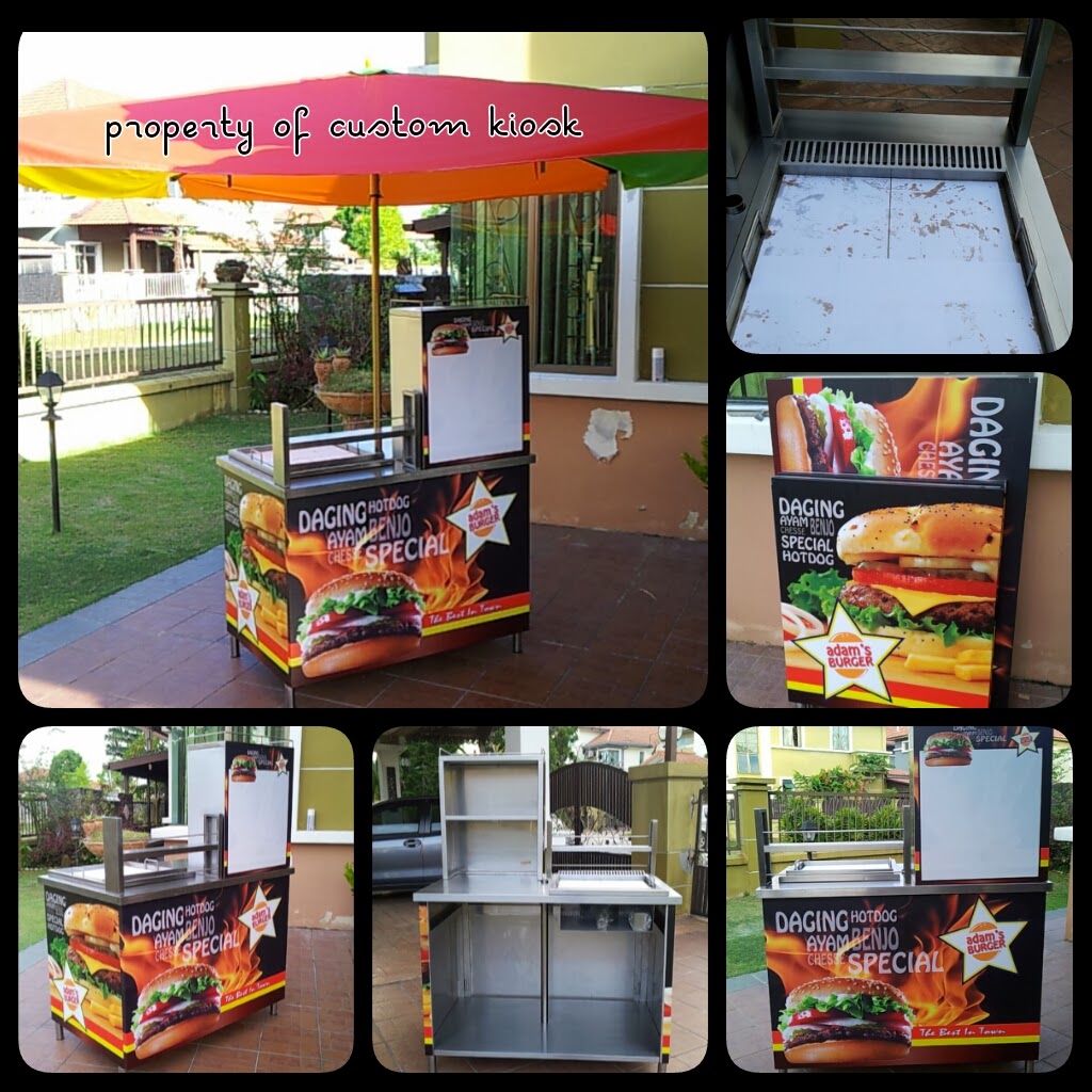 Stall Mudah Lipat by Custom Kiosk: Model : Stall BURGER Mudah Lipat