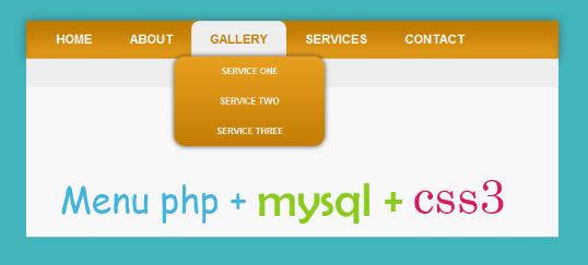 Webstyle Menu Php Mysql Css