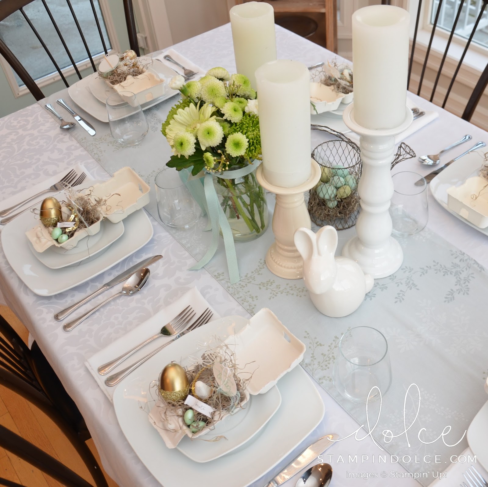 Stampin' Dolce: Egg-cellent Easter Table Decor