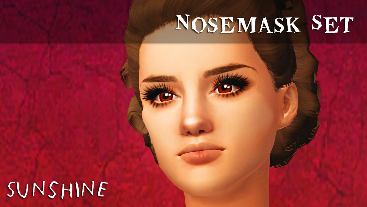 My Sims 3 Blog: Sunshine Nosemask Set by Brnt Waffles