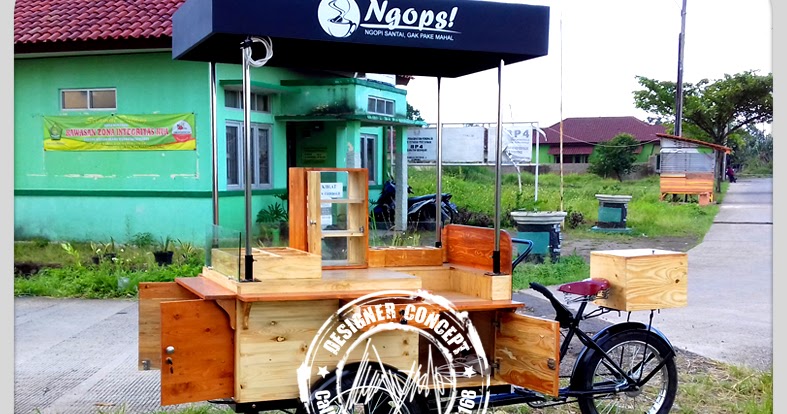 Produksi Gerobak Sepeda Kopi - Food and Beverage Carts and Kiosk Image