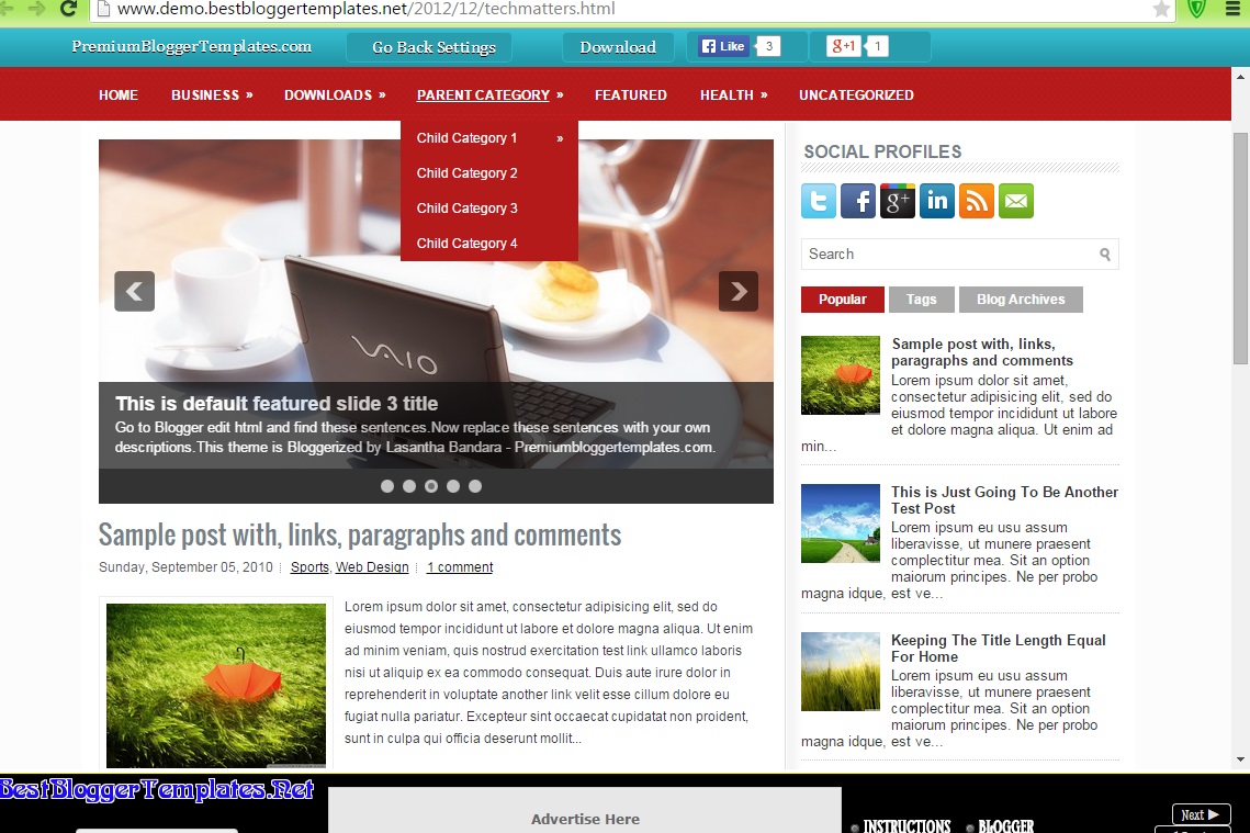 TechMatters Two Column Blogger Templates - CHEAP DOMAIN REGISTRATION ...
