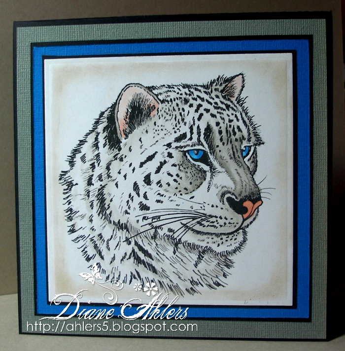 Diane's Country Cards & Crafts: Snow Leopard 2