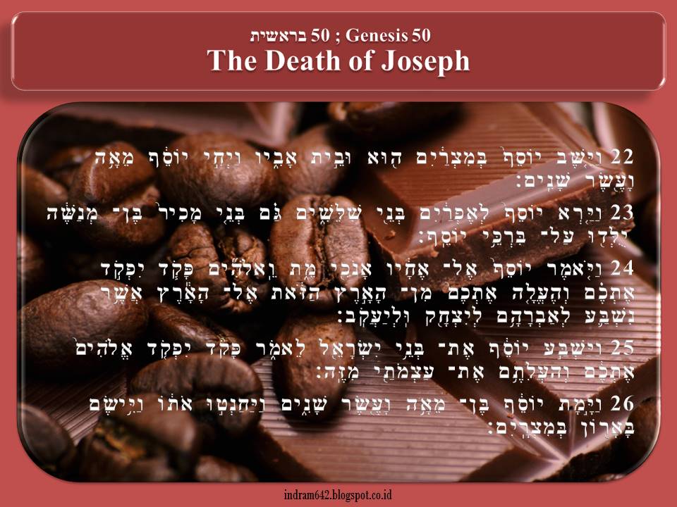 SENI MEMBENTUK GAMBAR: בראשית 50 ; Genesis 50 Mourning and Burial for Jacob
