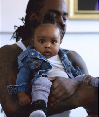Adorable photo of Rapper Wale and His Daughter Oluwakemi