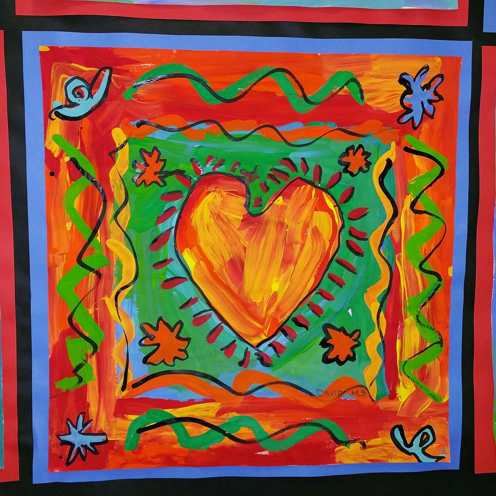 Peter Max Heart Series