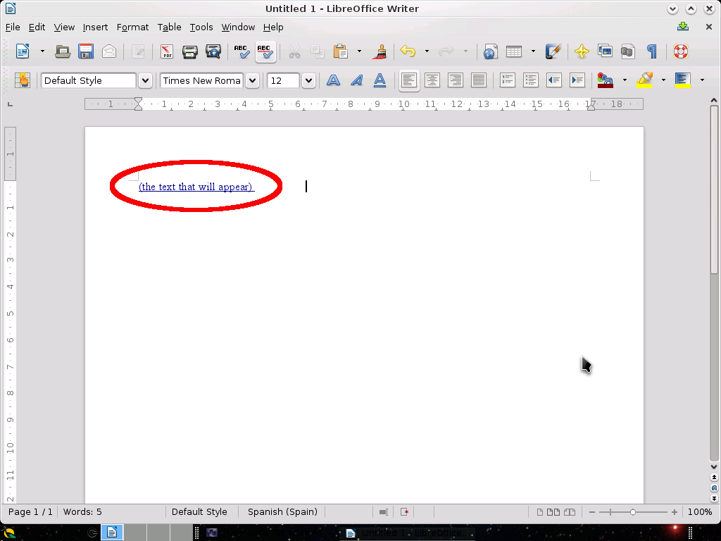 Computer Science: How to create hyperlinks in LibreOffice Writer