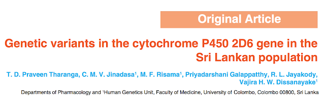 Sri Lankan Genetic Studies: Common ancestry of Sinhalese and Sri Lankan ...