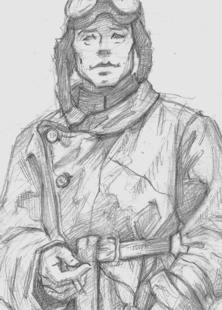 Garret's Drawing A Day Blog: WWI Pilot