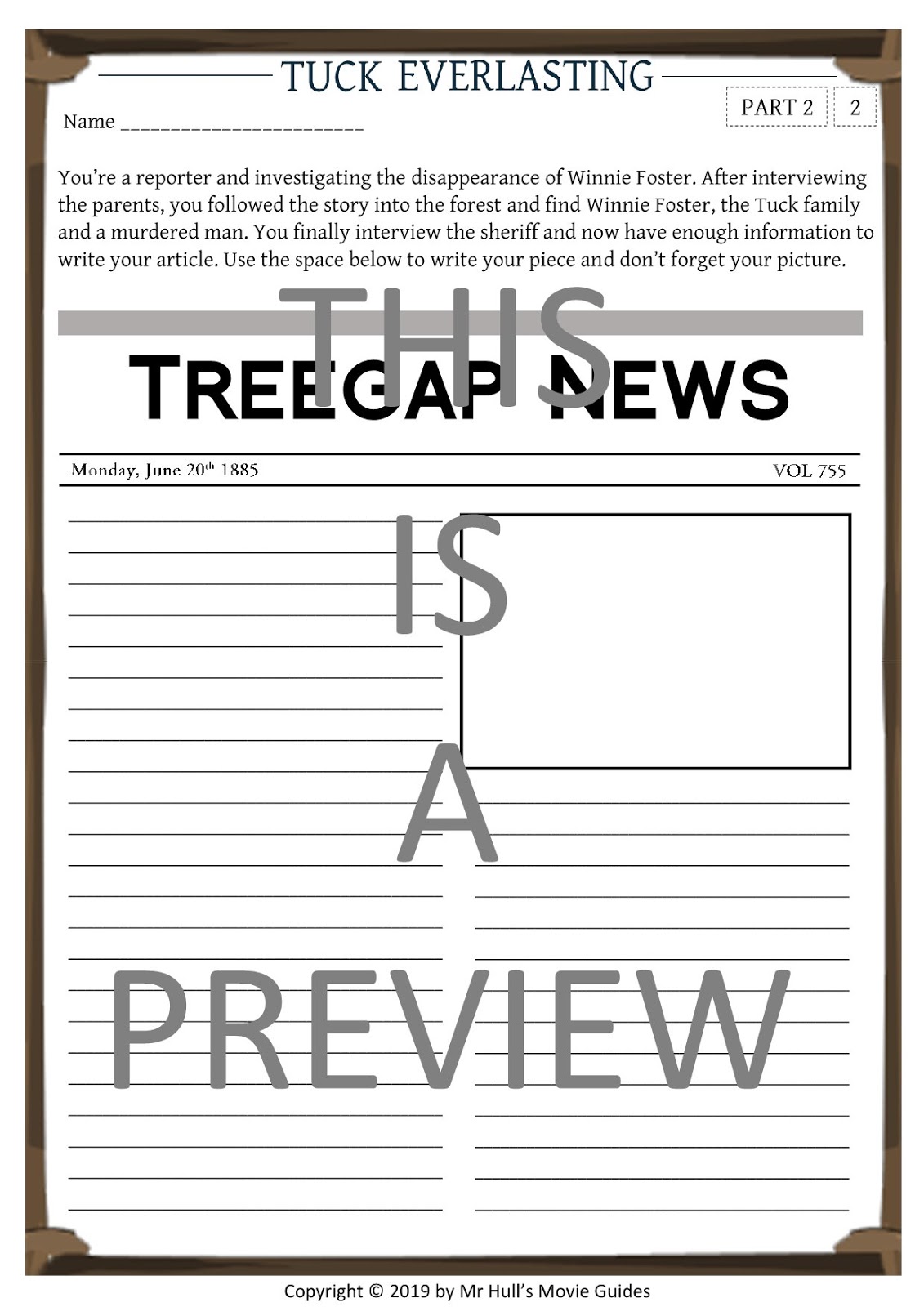 Tuck Everlasting Movie Guide + Activities - Answer Keys Included ...
