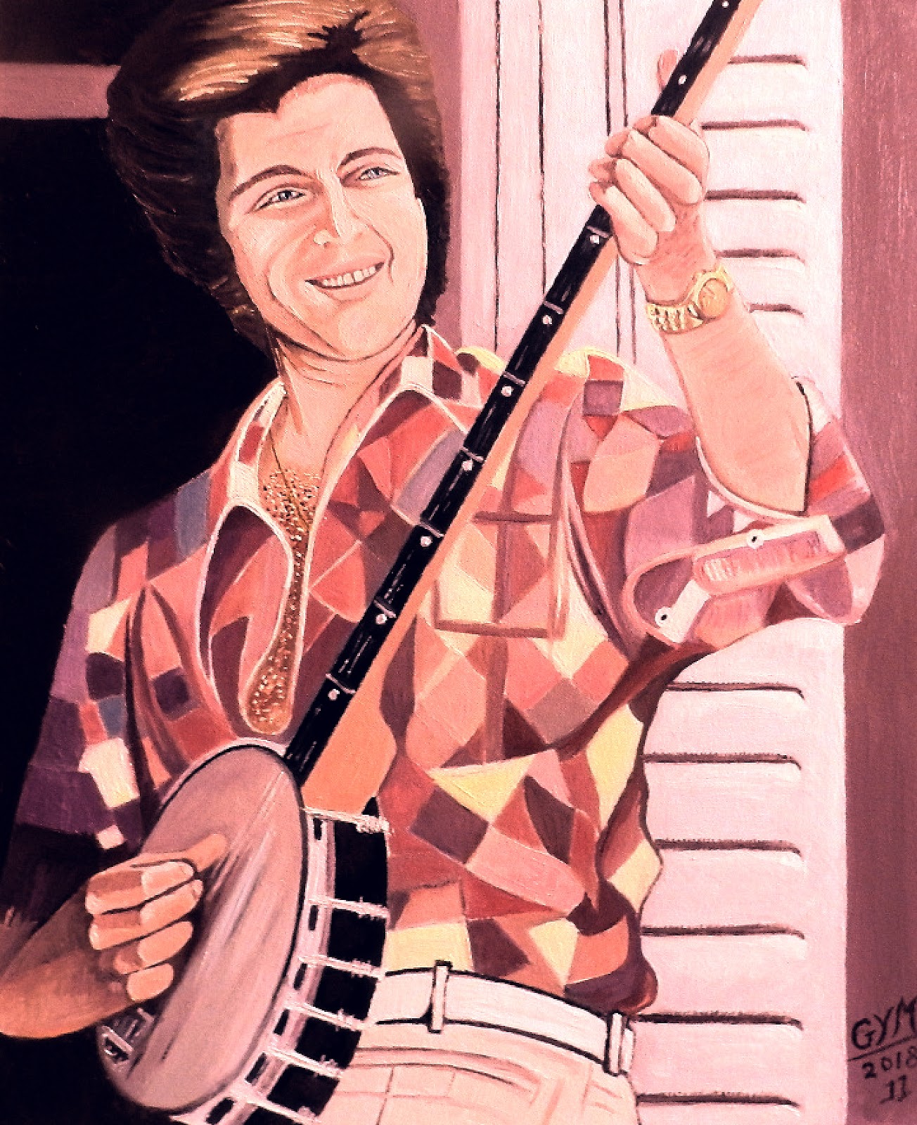 Peintures de GYM: Joe Dassin - 508 11 2018 HST 12 F