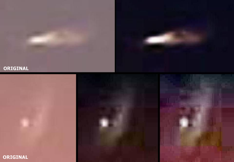 UFO comes through portal in the sky above Weaverville, North Carolina