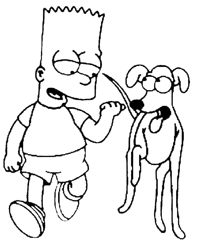 Omalovánky k vytisknutí: Simpsonovi