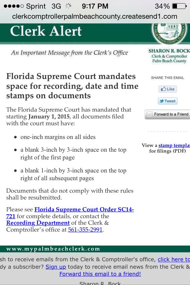Legal Sunshine: New Document Formatting Required in Florida Courts