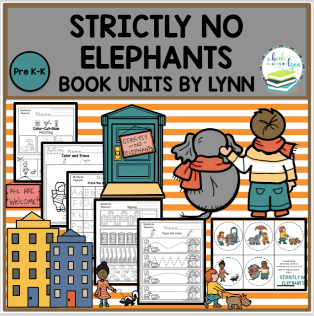 STRICTLY NO ELEPHANTS BOOK UNIT ~ Book Units by Lynn