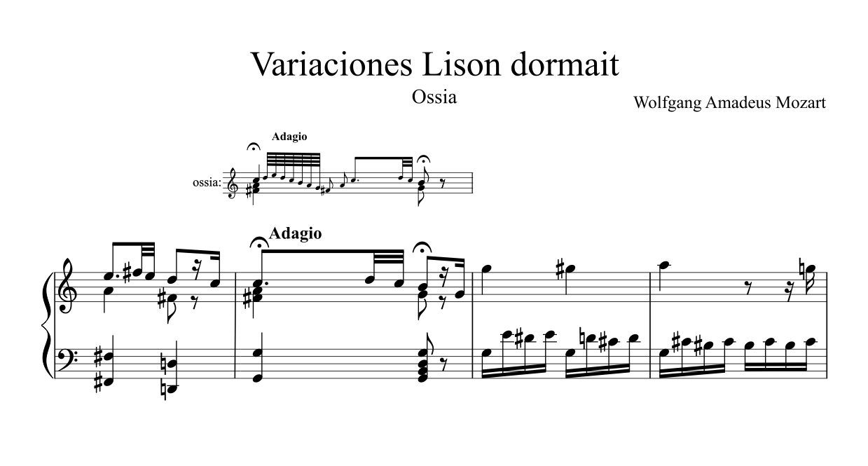 Notación musical con MuseScore: El reto de los Ossias (interpretación alternativa) con MuseScore
