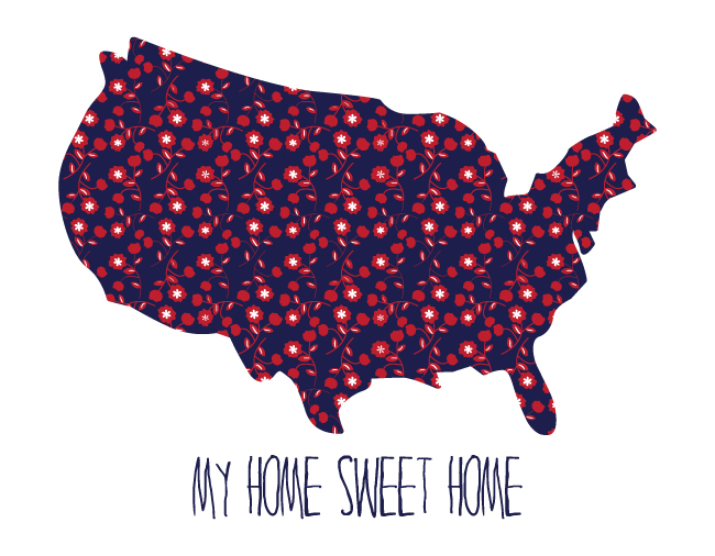 Fontaholic: FREEBIE FRIDAY: Home Sweet Home Patriotic Print