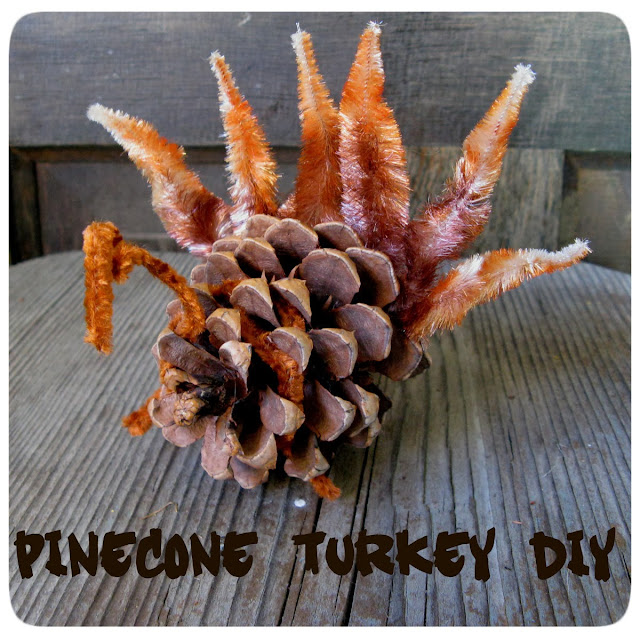 Happy as a Lark: Pinecone Turkey DIY