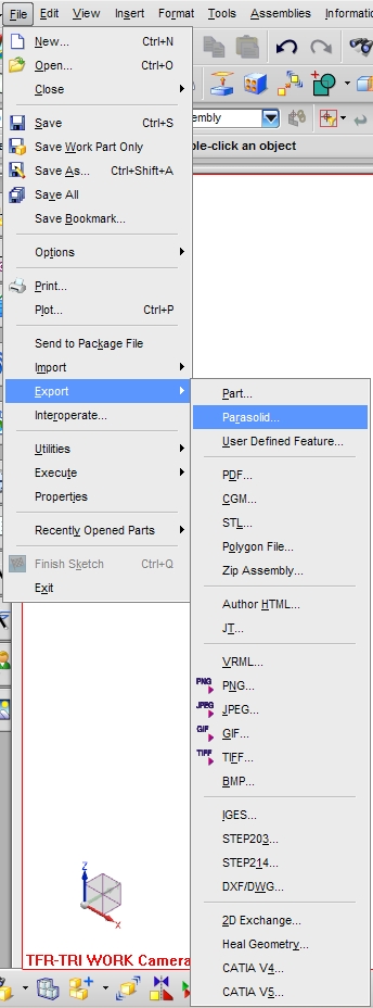 The Chad Experience: How to Export Solid Models from NX and Import into ...