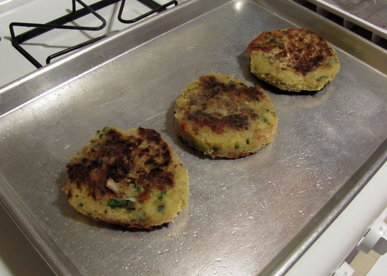 Smells Like Food in Here: Shrimp and Sweet Potato Cakes with Chayote ...