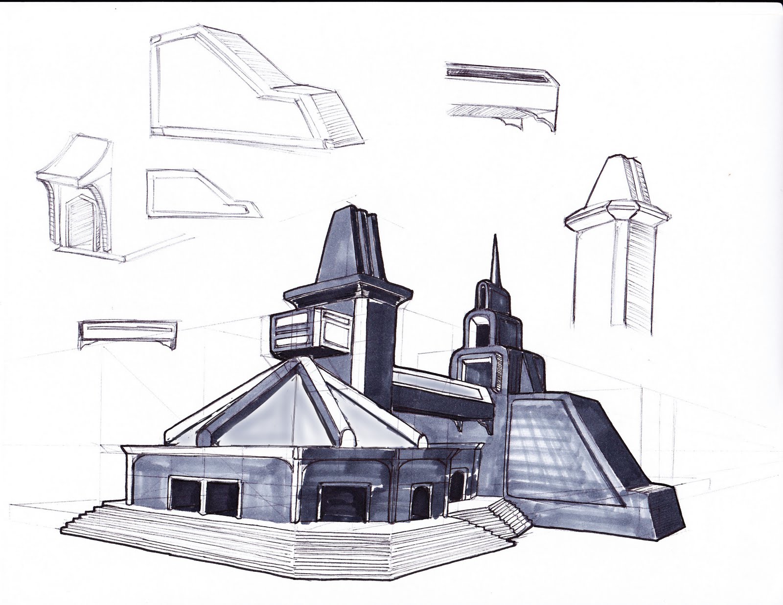 Concept Sketch 2011: Building Sketches 1
