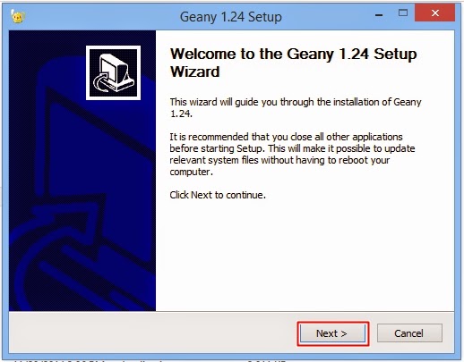 ---edit yourself---: INSTALL GEANY IDE DI WINDOWS