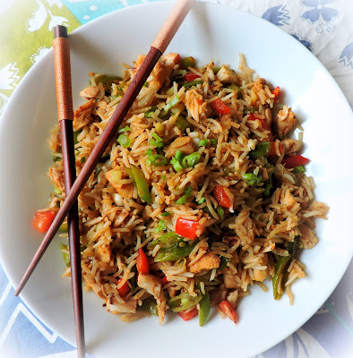 Sriracha Chicken Fried Rice | The English Kitchen