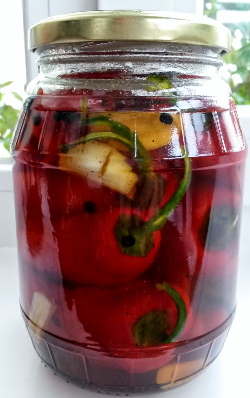 Receitas do Mercado: Pickles de pimentos padron [maduros]