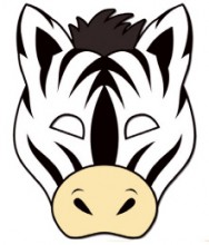 Máscara de Zebra-ESPAÇO EDUCAR