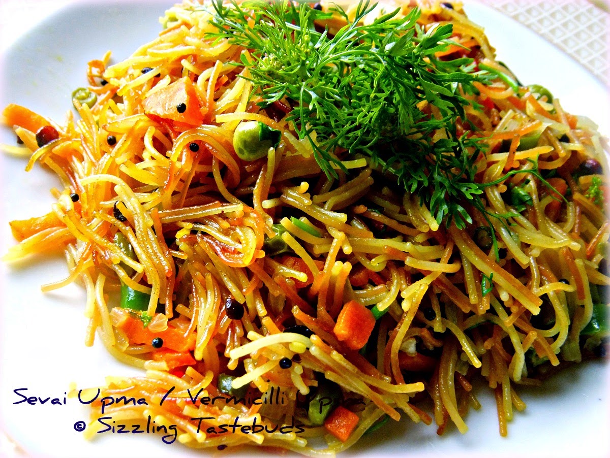 Sizzling Tastebuds: Semiya Upma ~ Vermicilli Upma