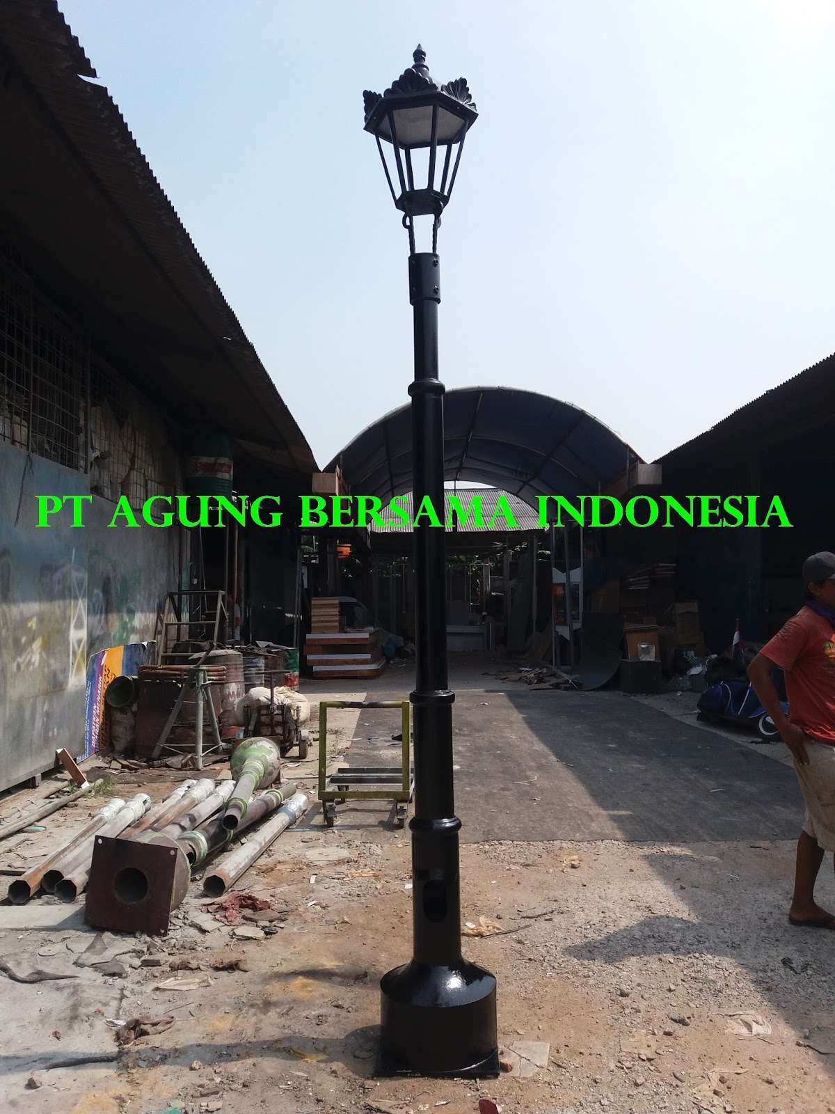 daftar harga jual tiang lampu taman minimalis jalan PJU antik /galvanis ...