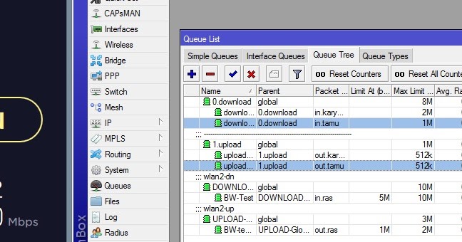 Materi TKJ: Konfigurasi Manajemen Bandwidth User Hotspot Mikrotik Dengan Queue Tree