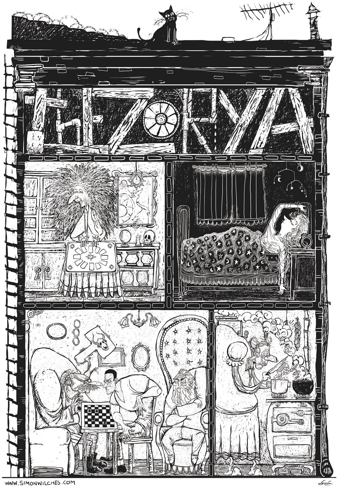 MEANWHILE AT...SIMONWILCHES.COM: AMERICAN GODS POSTER: CHERNABOG & THE ...