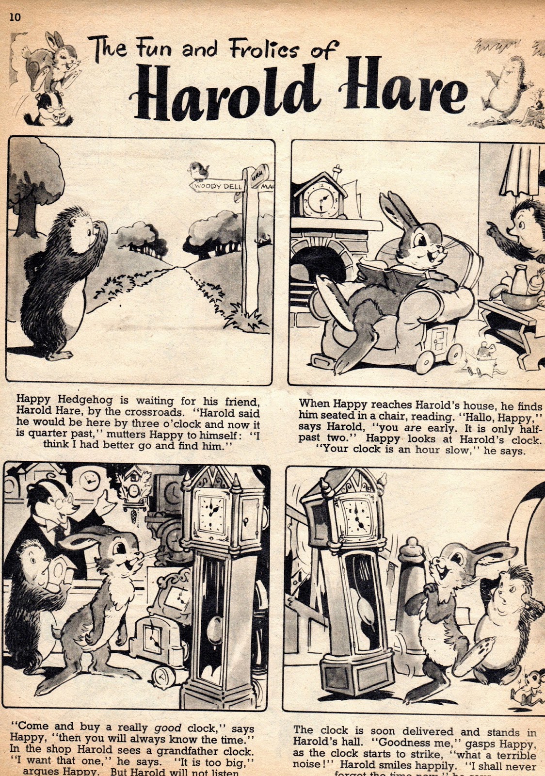 Peter Gray's Comics and Art: Early 1955 Harold hare by Hugh McNeill ...
