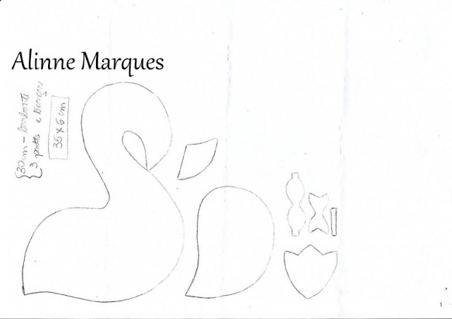 Flamingo-artesanato com feltro - Feltro e moldes para artesanato