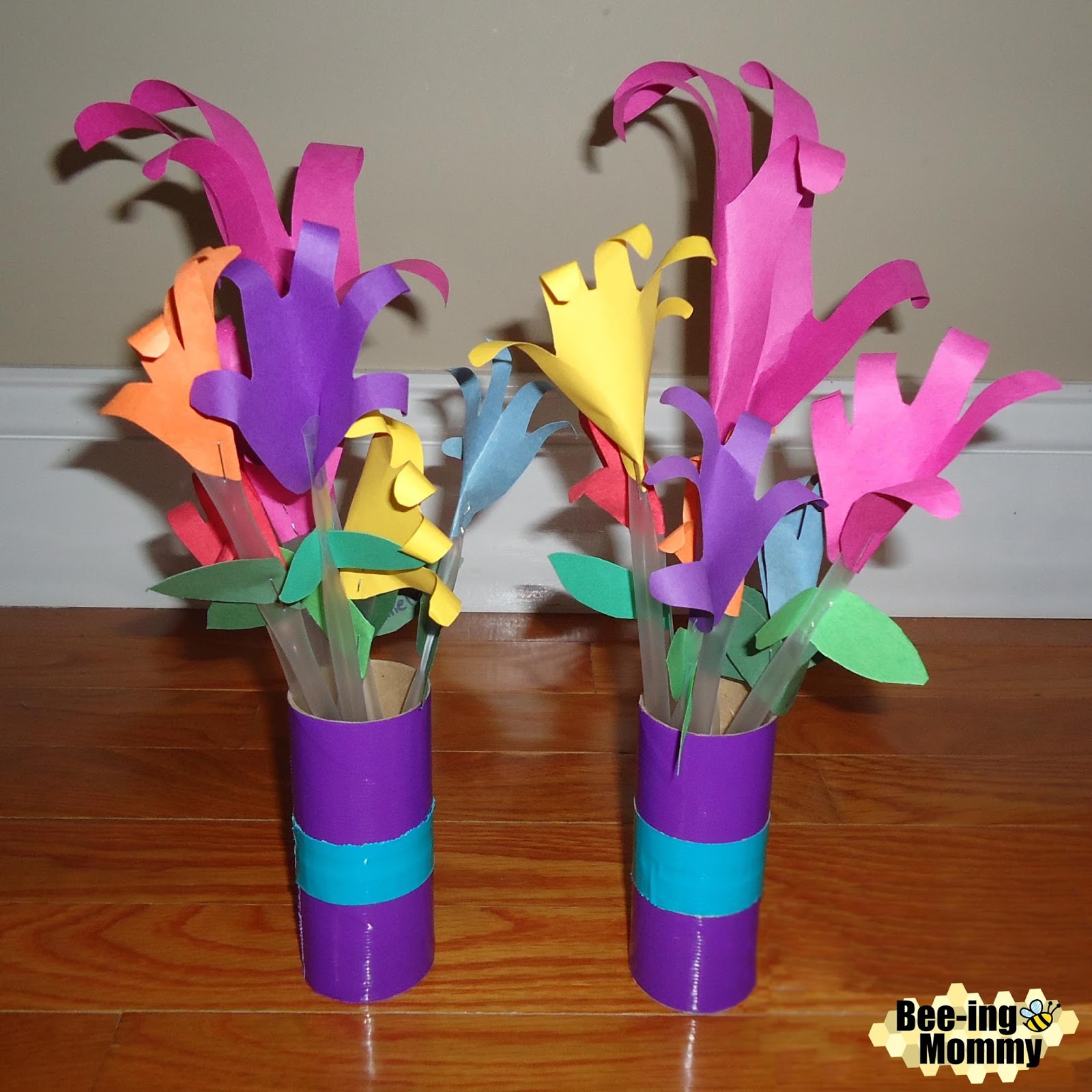 Hand Print Flower Bouquet