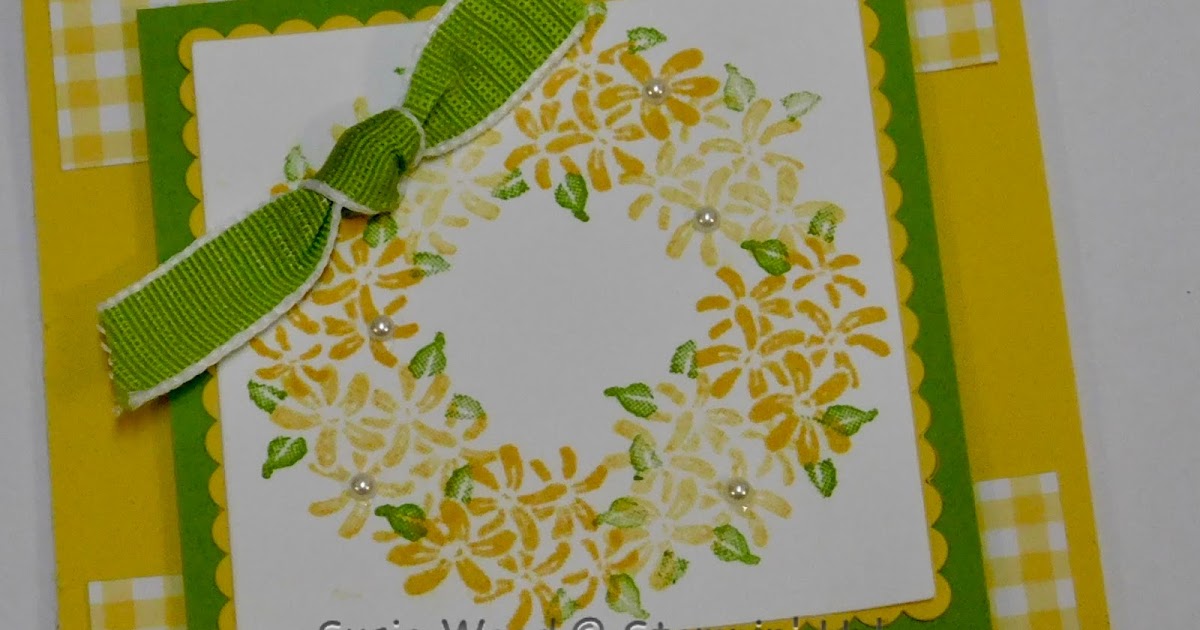 Stamp with Susie: Circle stamping with 'Vibrant Vases'