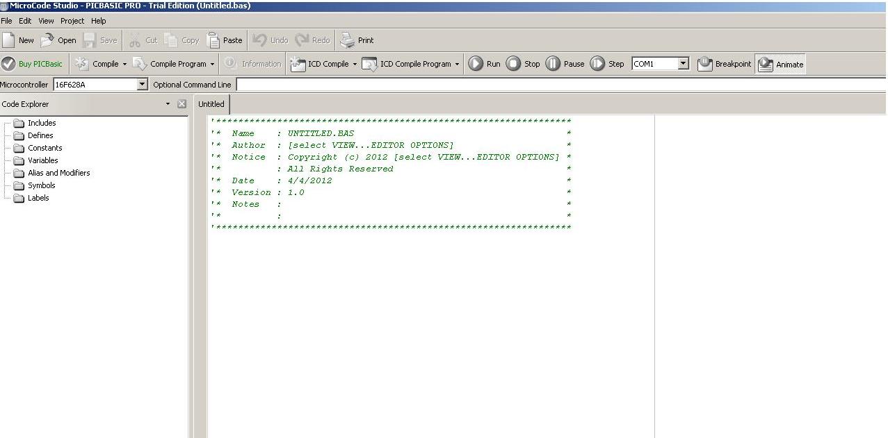 TUTORIAL #1-PICBASIC PRO