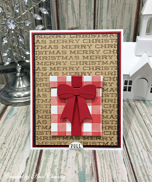 Ann Chuang Crafts: MERRY CHRISTMAS Slider Card