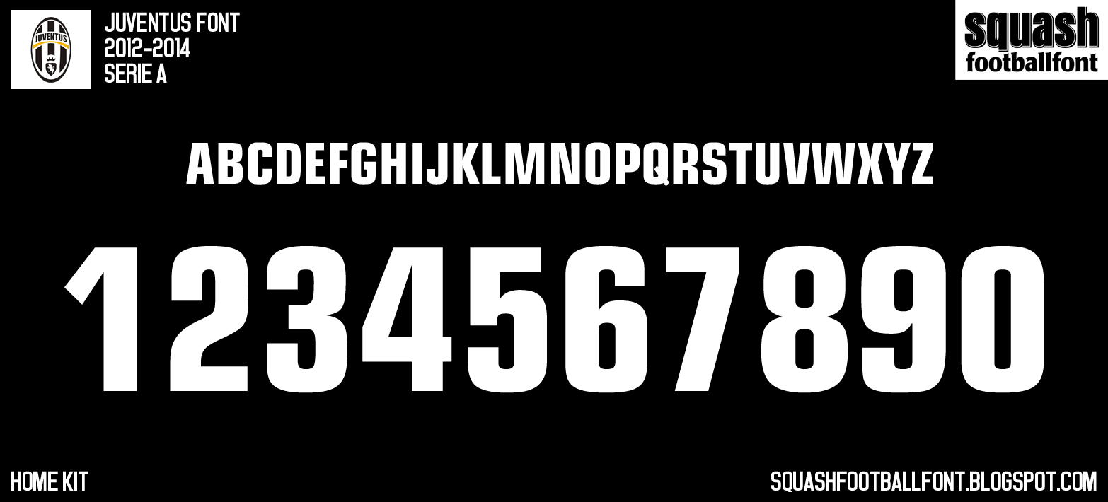 SFF: Juventus 2012-2014 Font