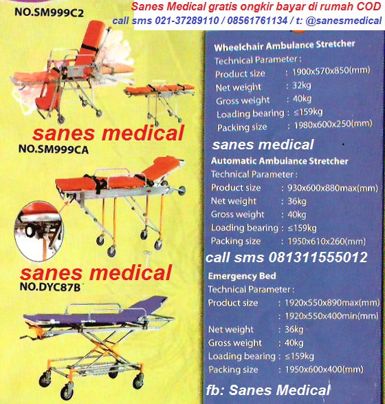 Sanes Medical: Tandu Ambulance Stretcher Wheelchair Automatic Emergency ...